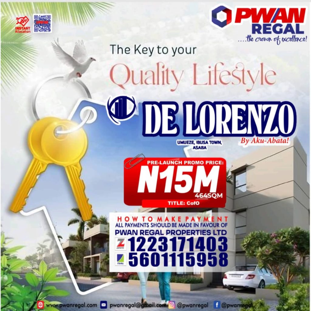 DE LORENZO By Aku Abata, Ibusa Asaba - PWAN Regal